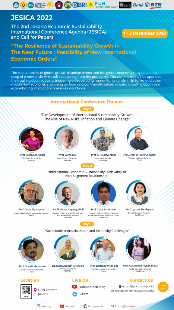 JESICA 2022 INTERNATIONAL CONFERENCE AND CALL FOR PAPERS | Fakultas Ekonomi dan Bisnis - UPN ...